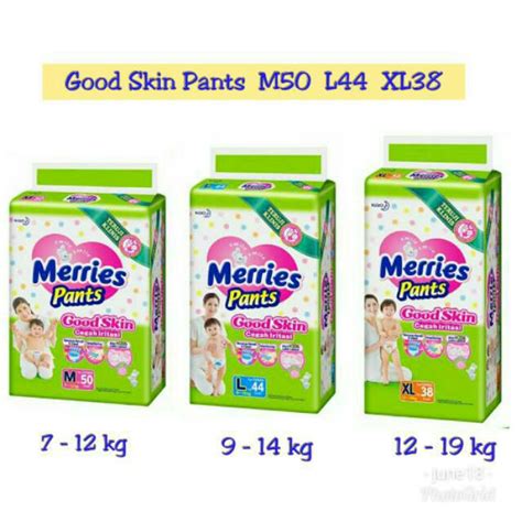 MERRIES PANTS M50 / L44 / XL38 | Shopee Indonesia