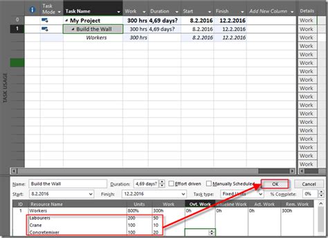 How To Calculate Work And Then Fix It In In Ms Project 2016 Nenad