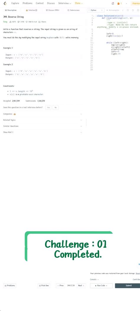 Suresh G On Linkedin Successfully Completed My Daily Leetcode Problem
