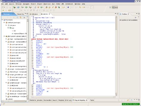 The Compiled List Class Inside The Eclipse Environment This Picture