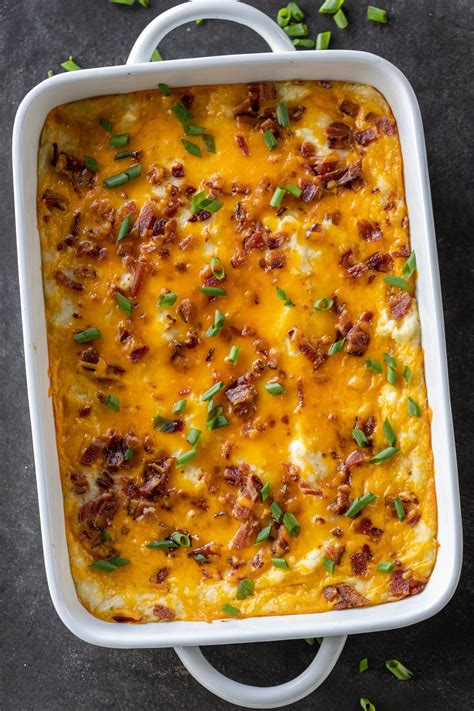 Twice Baked Mashed Potato Casserole Momsdish