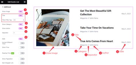 how to use exotic list widget by ultimate post kit