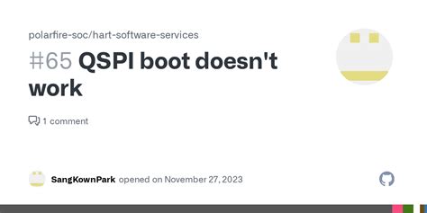 QSPI Boot Doesn T Work Issue 65 Polarfire Soc Hart Software Services GitHub