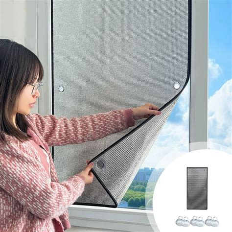 Heat Protection Curtain For Windows Winter Window Insulation Set