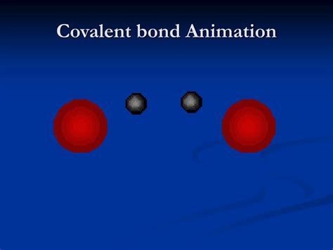 Covalent Bond Animation