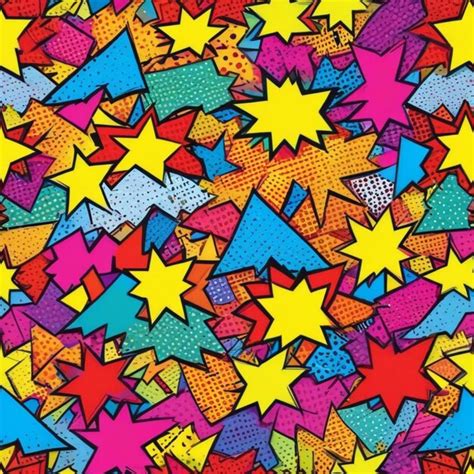 Seamless Pop Pattern Background Premium Ai Generated Image
