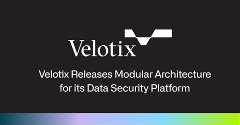 Velotix Releases Modular Architecture For Its Data Security Platform