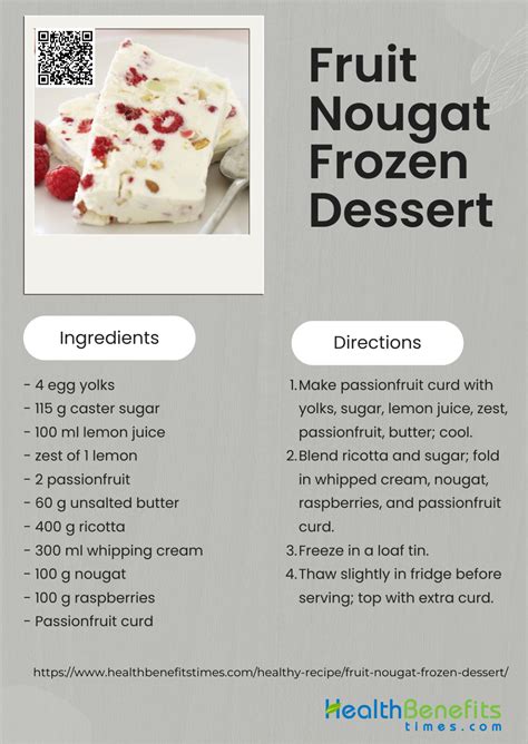 Fruit Nougat Frozen Dessert 2 Health Benefits
