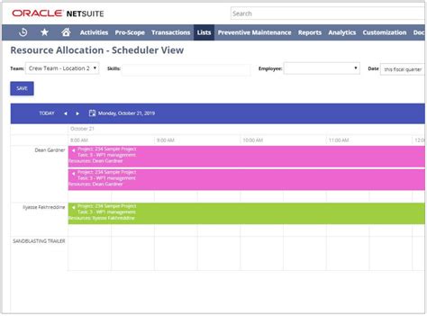 Tbs Proscope Advanced Project Management For Netsuite