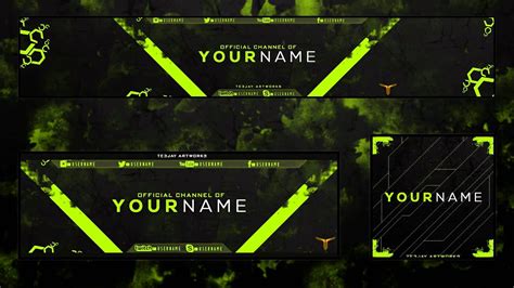 New Free Abstract Youtube Banner Header And Avatar Rebrand Template