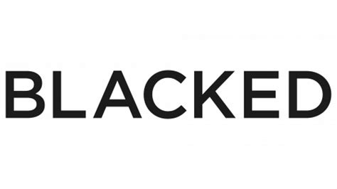 Blacked Logo Symbol Meaning History Png Brand