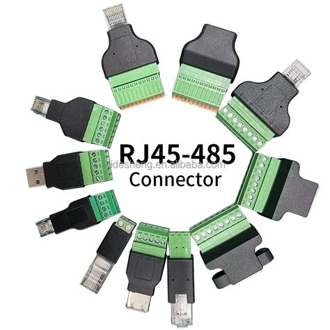 rj45 rs485 터미널 네트워크 rj45 수 크리스탈 헤드 rs232 3 핀 나사 터미널 어댑터 블록 변환기 buy