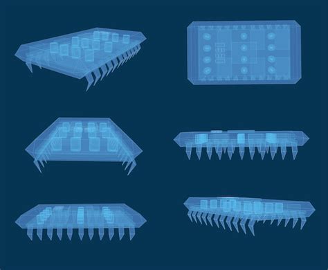 Premium Vector 3d Vector Chip Set For Computer
