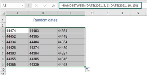 Excel Random Data Generate Random Numbers Texts Dates Times In Excel