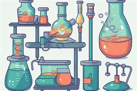 卡通风格实验室设备平面插图插画图片下载 正版图片600253369 摄图网