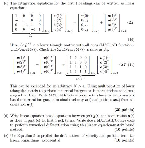 C Write MATLAB Octave Code For This Linear Chegg