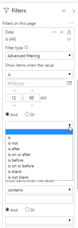 Power BI Filter Pane