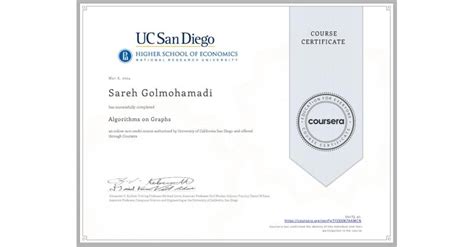 Sareh Golmohamadi On Linkedin Completion Certificate For Algorithms On