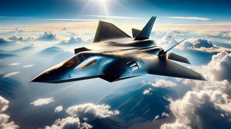 Premium Photo Dynamic Flight Of Futuristic Fighter Jet Against Dusk