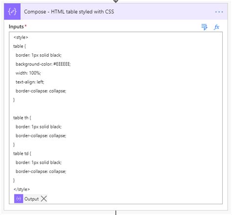 Styling A Html Table In Power Automate Imenos