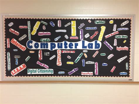 Word Cloud Bulletin Board For Computer Lab