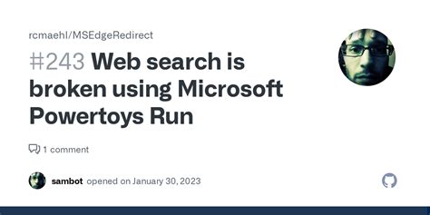 Web Search Is Broken Using Microsoft Powertoys Run · Issue 243
