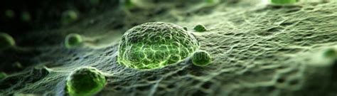 Microscopic Exploration Of Green Cells Unveiling The Intricate World Of Cellular Biology