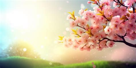 Premium Photo A Tree With Pink Flowers On It