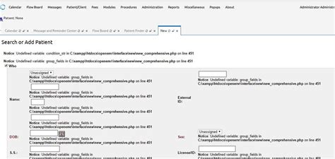 Distortion In Openemr Php Code Data Analysis Openemr Community