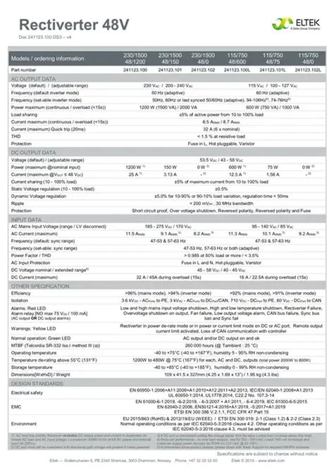 Eltek Rectiverter Reliable 48v Power Solution For Telecom