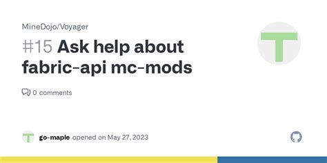 Ask Help About Fabric Api Mc Mods Issue MineDojo Voyager GitHub