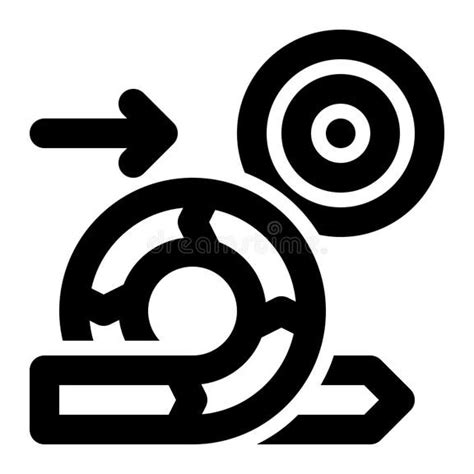 Project Goals Target Objective Outline Icon Stock Vector Illustration Of Goal Agile 365429741