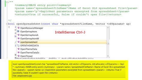 Visual C What Is Xml Doc Based Intellisense Supposed To Look Like