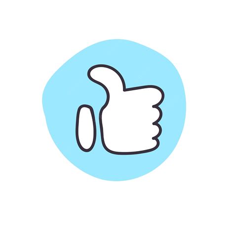 좋아요 아이콘 프리미엄 벡터