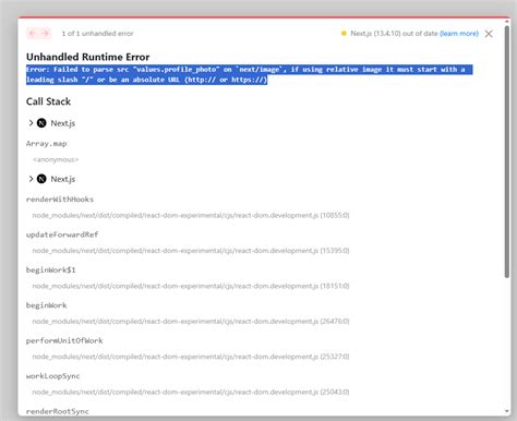 Error Failed To Parse Src Valuesprofilephoto On `nextimage` If