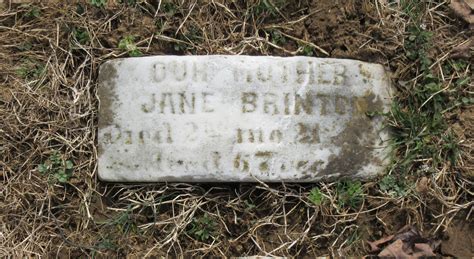 Jane Brinton Brinton 1797 1863 Find A Grave Memorial