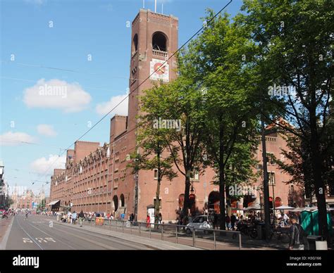This Image Captures The Beurs Van Berlage An Iconic Building Located In Amsterdams Damrak The