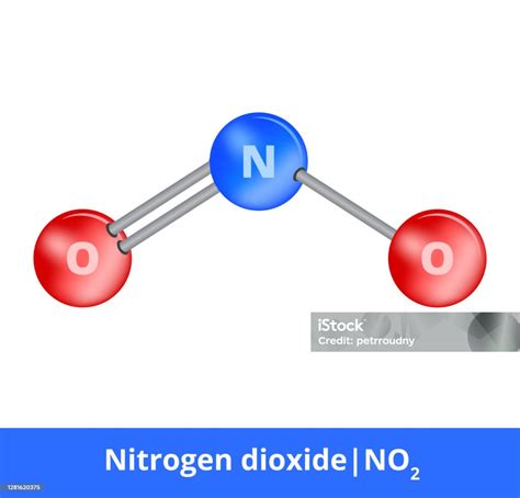 Nitrogen Dioxide No2 Air Pollution Molecule Vector Image 59 Off