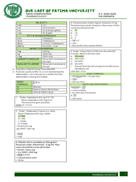Drug Computation Pdf