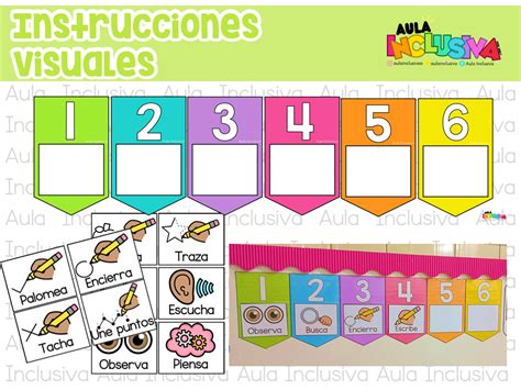 Instrucciones Visuales Aula Inclusiva