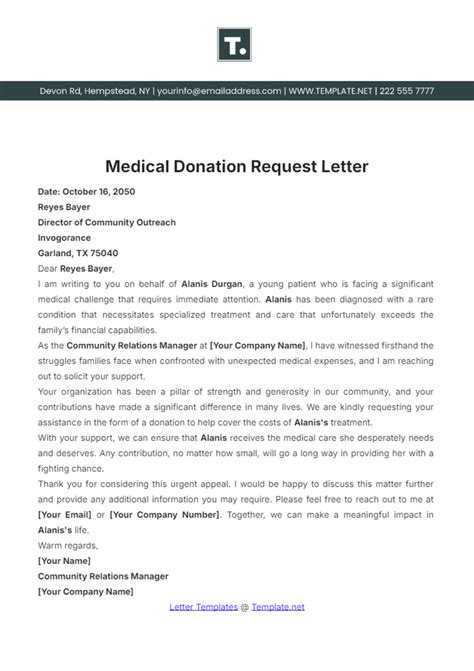 Free Blood Donation Letter Template To Edit Online