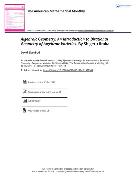 Algebraic Geometry An Introduction To Birational Geometry Of Algebraic Varieties Pdf