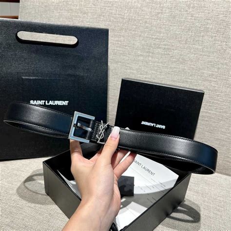 Женский черный ремень Yves Saint Laurent Ив Сен Лоран YSL ysl 3 и 2 см ...