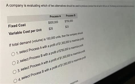Solved Table Process A Process B Fixed Chegg Com
