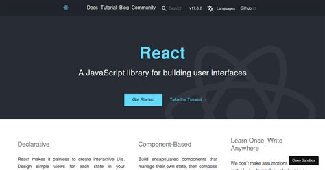 Reactweb Codesandbox