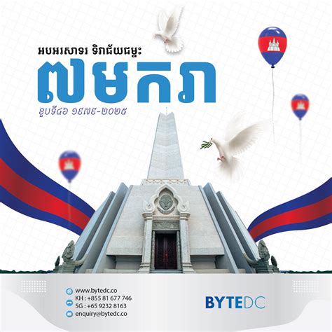 Bytedc [english Below] ថ្ងៃទី ០៧ ខែមករា ក្នុងឆ្នាំ ១៩៧៩ របបខ្មែរក្រហមត្រូវបានបញ្ចប់