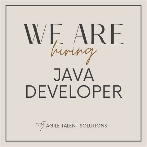 Agile Talent Solutions On Linkedin Were On The Hunt For A Talented