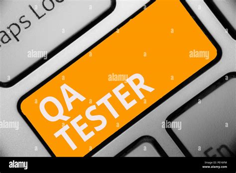 Writing Note Showing Qa Tester Business Photo Showcasing Quality