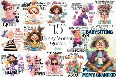 Funny Woman Quotes Sublimation Bundle Graphic By Janecreative · Creative Fabrica