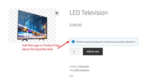 How To Show A Message When The Minimum And Maximum Quantity Rules Applied In Woocommerce